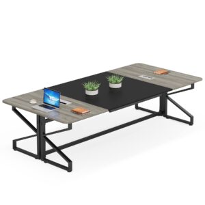 Tribesigns 8FT Conference Table, Rectangular Meeting Room Tables with ...