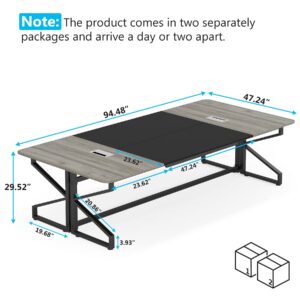 Tribesigns 8FT Conference Table, Rectangular Meeting Room Tables with ...