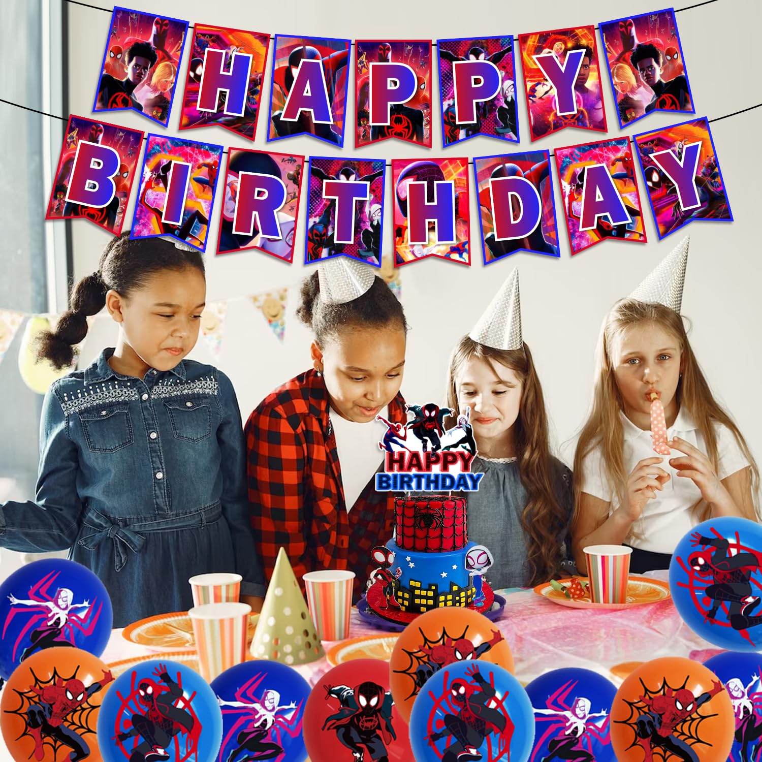 Spider Across the Spider Verse Decorations, Spider Birthday Decorations ...