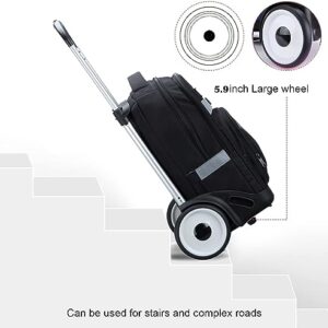 UNIKER Rolling Backpack with Removable Trolly Cart for Business,Travel ...