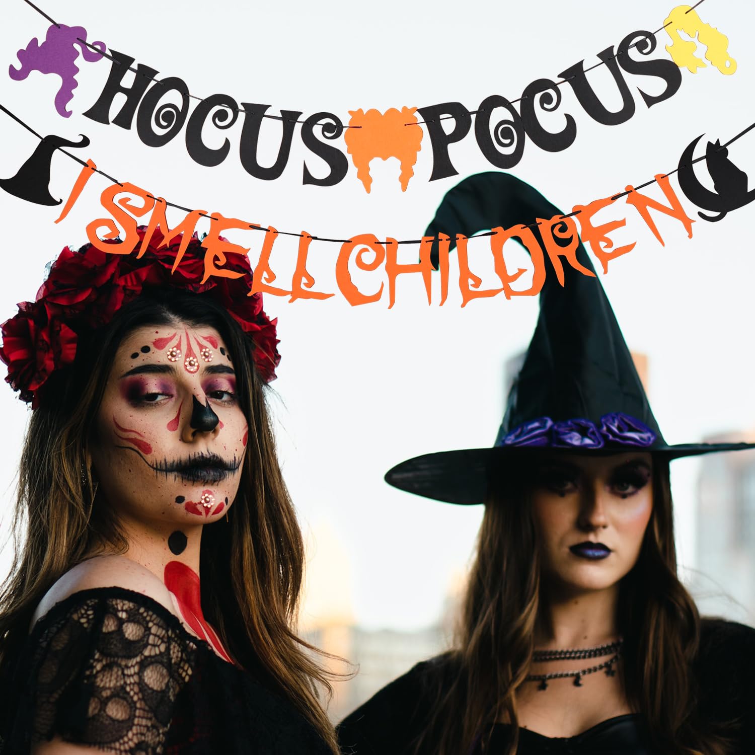 Halloween Hocus Pocus Decor Banner, Felt I Smell Children Banner ...