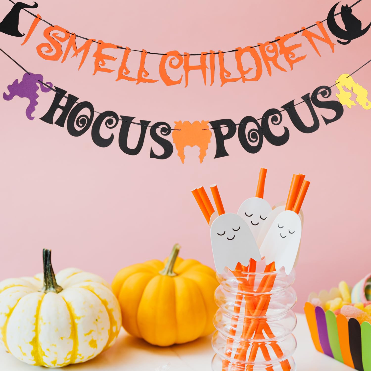 Halloween Hocus Pocus Decor Banner, Felt I Smell Children Banner ...