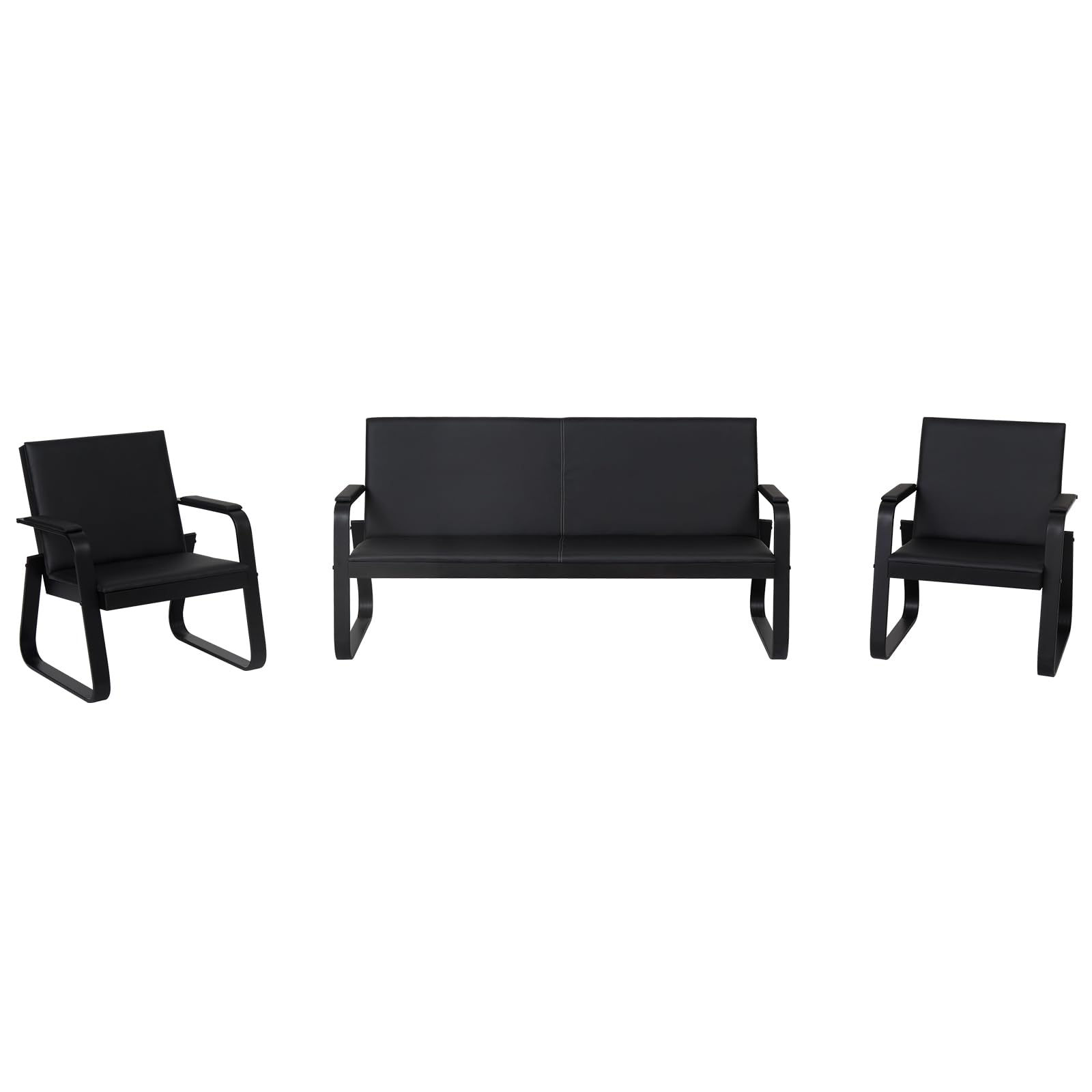 Kinsuite 5-Seat Waiting Room Chairs - PU Waiting Room Chair Reception ...