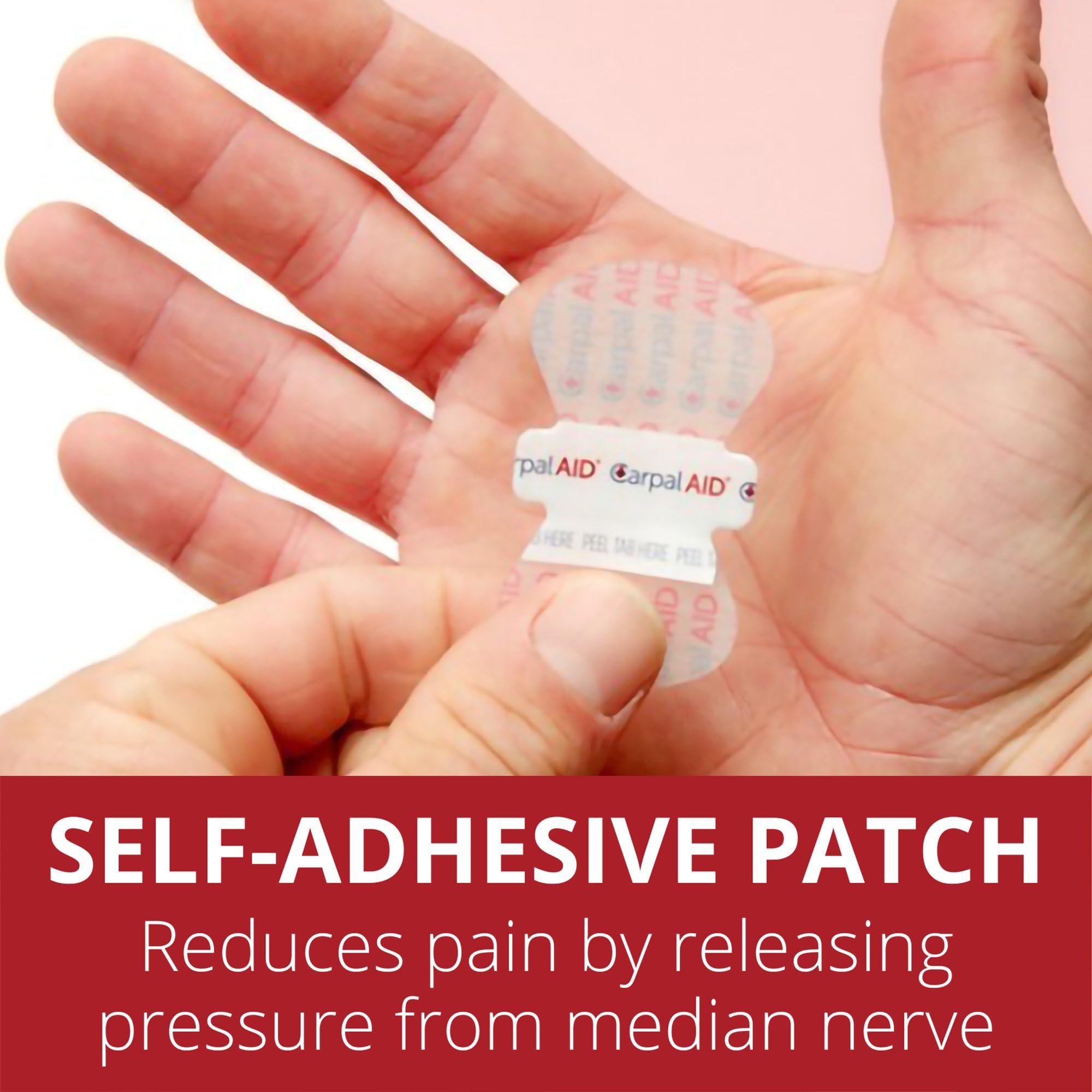 CarpalAid Hand Patch Carpal Tunnel Relief - Quick Pain Relief for ...