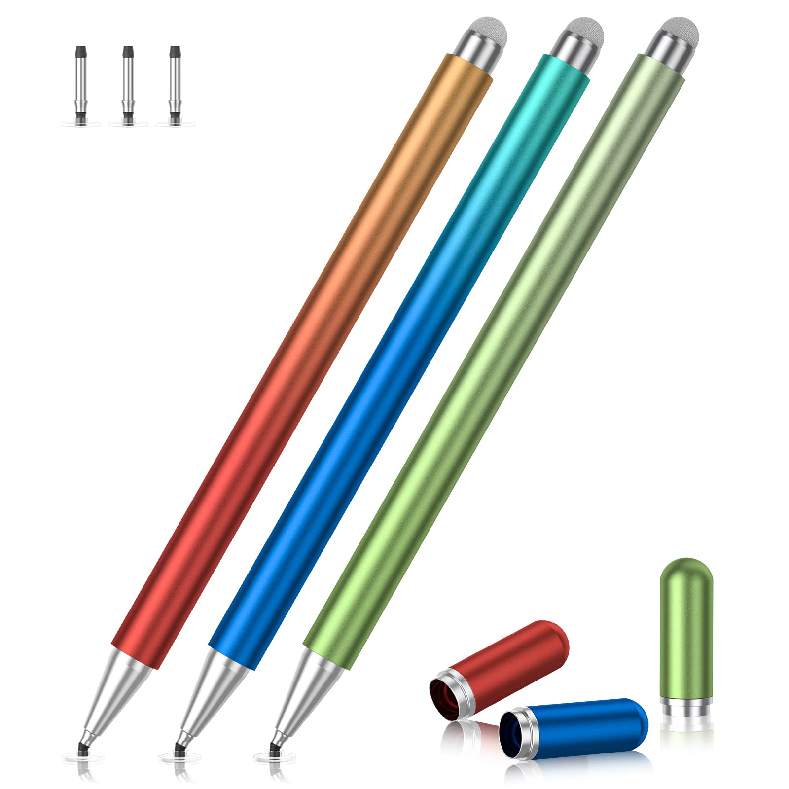 Stylus Pens for Touch Screens, 2 in 1 Magnetic Disc Stylus Pen with ...