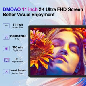DMOAO Tablet 11 inch Android 13 Tablet 2023 Latest 16GB+256GB Tablets ...