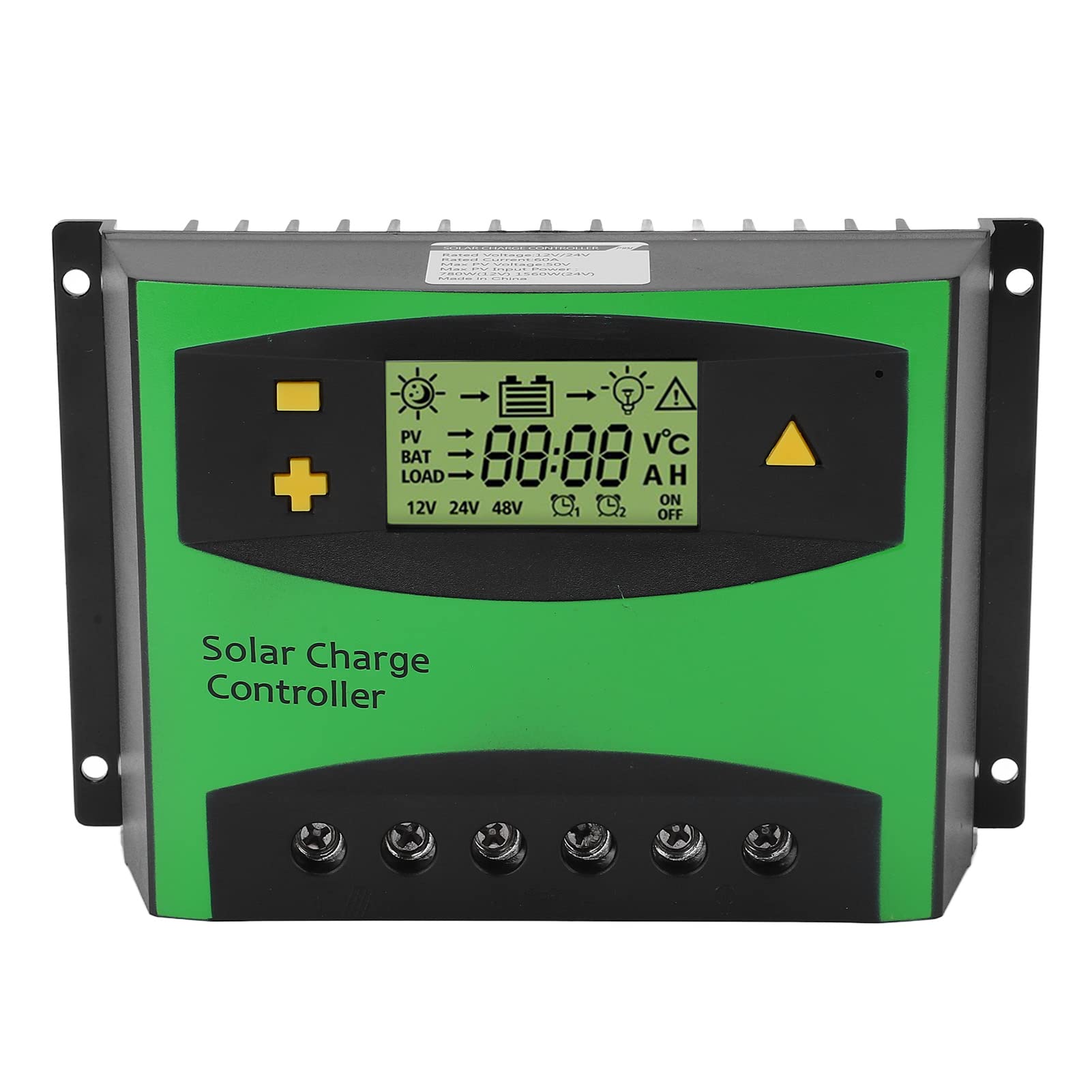 Efficient Solar Charge Controller LCD Display PWM Charging Regulator ...