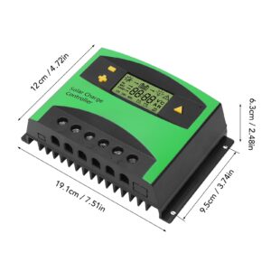 Efficient Solar Charge Controller LCD Display PWM Charging Regulator 60A 12V 24V for Home RV ...