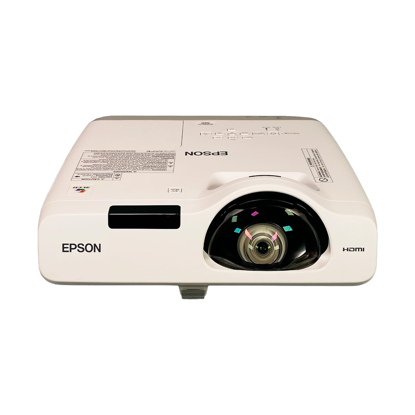 Epson PowerLite 520 3LCD Projector Short-Throw 2700 ANSI H674A HDMI ...