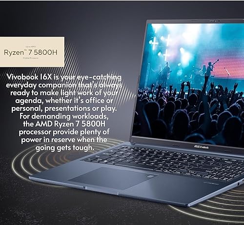 ASUS Vivobook 16 Laptop 2023 Newest, 16 inch Display, AMD Ryzen 7 ...