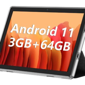 Android 11 Tablet 10inch Phablet with case, Large Storage 64GB Tablets ...