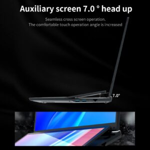 16in 14in Dual Screen Laptop for Win11,14in Full HD Touch Secondary ...