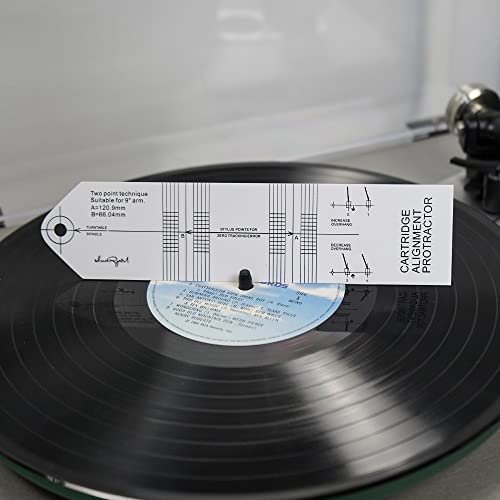 Cartridge Alignment Protractor LP Vinyl Turntable Phonograph ...