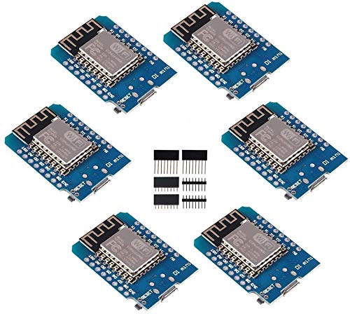 Aceirmc 6pcs Esp8266 D1 Mini Wifi Dev Board Esp 12 Esp 12f Nodemcu Mini Module For Wemos Lua 4m