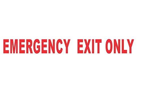 Emergency Exit Only Decal — 🛍️ The Retail Market