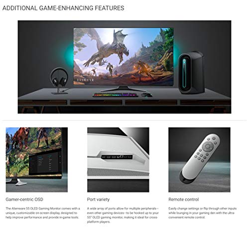 Alienware 55 OLED Gaming Monitor: AW5520QF, World’s First 55" OLED ...