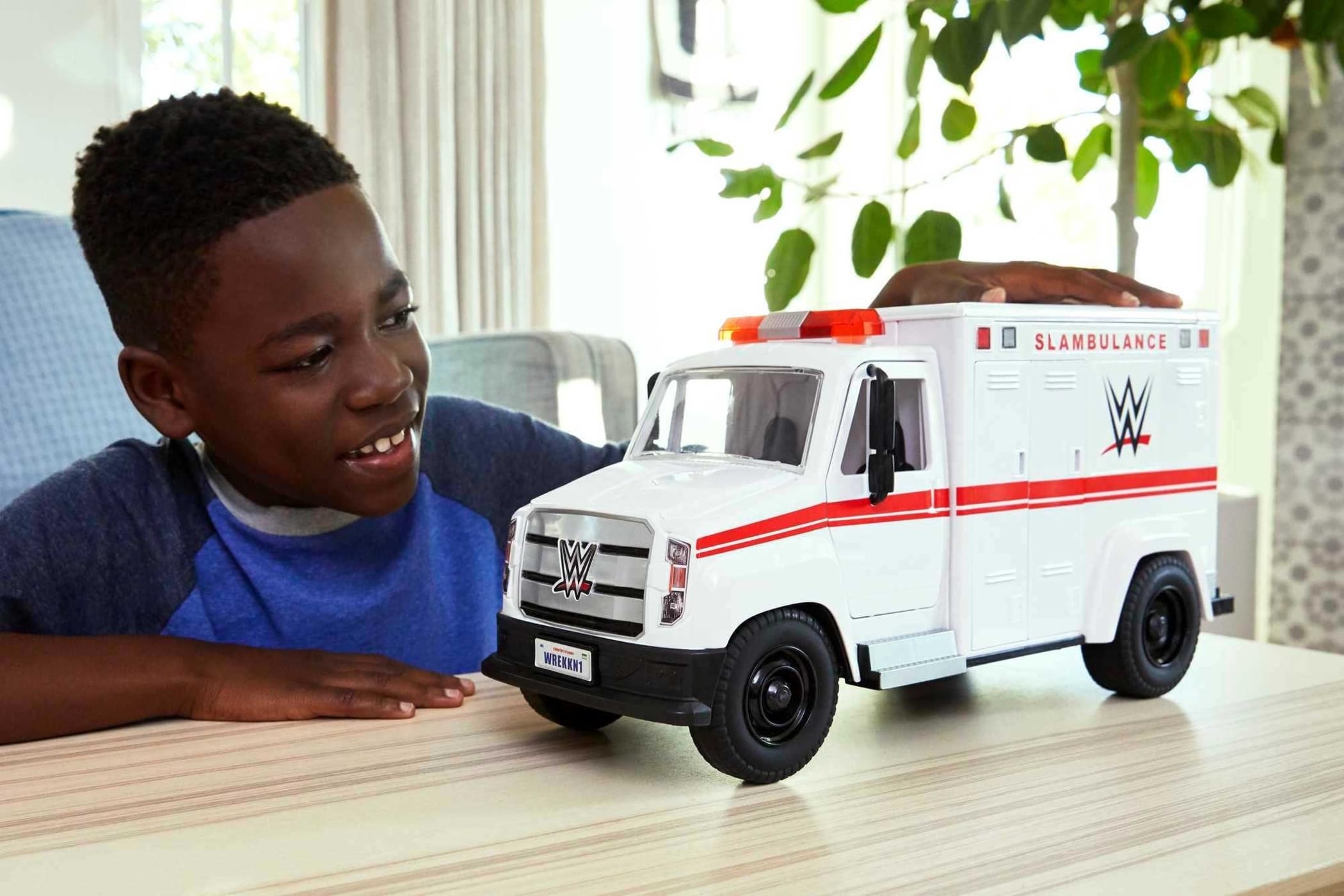 Mattel WWE Slambulance Wrekkin' Vehicle Breakaway Ambulance, for 6-Inch ...