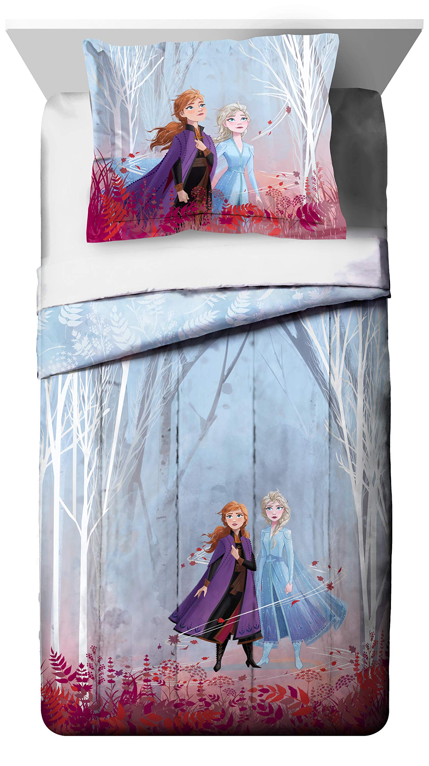 Jay Franco Disney Frozen 2 Forest Spirit Twin/Full Comforter & Sham Set ...