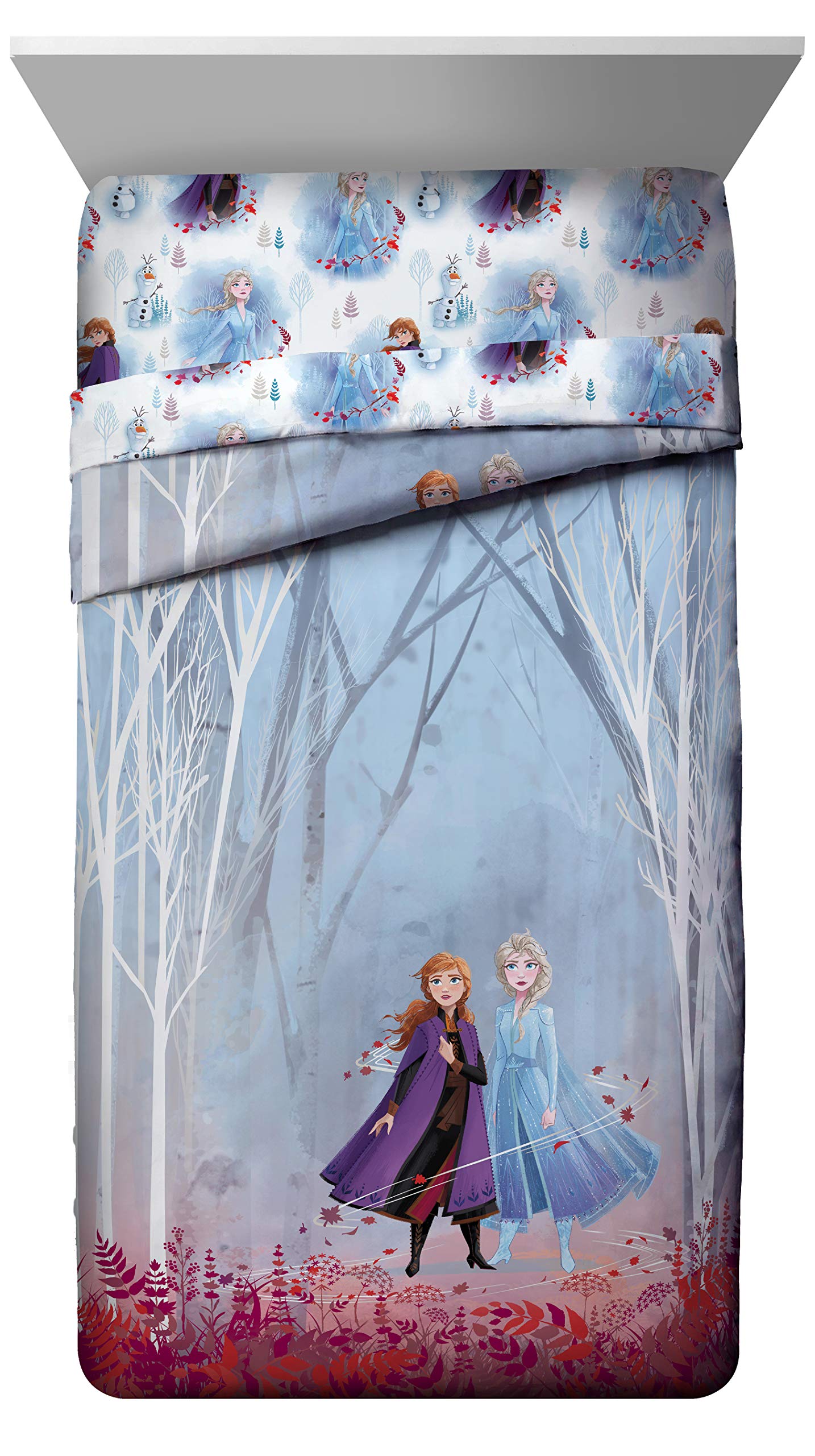 Jay Franco Disney Frozen 2 Forest Spirit Twin/Full Comforter & Sham Set ...