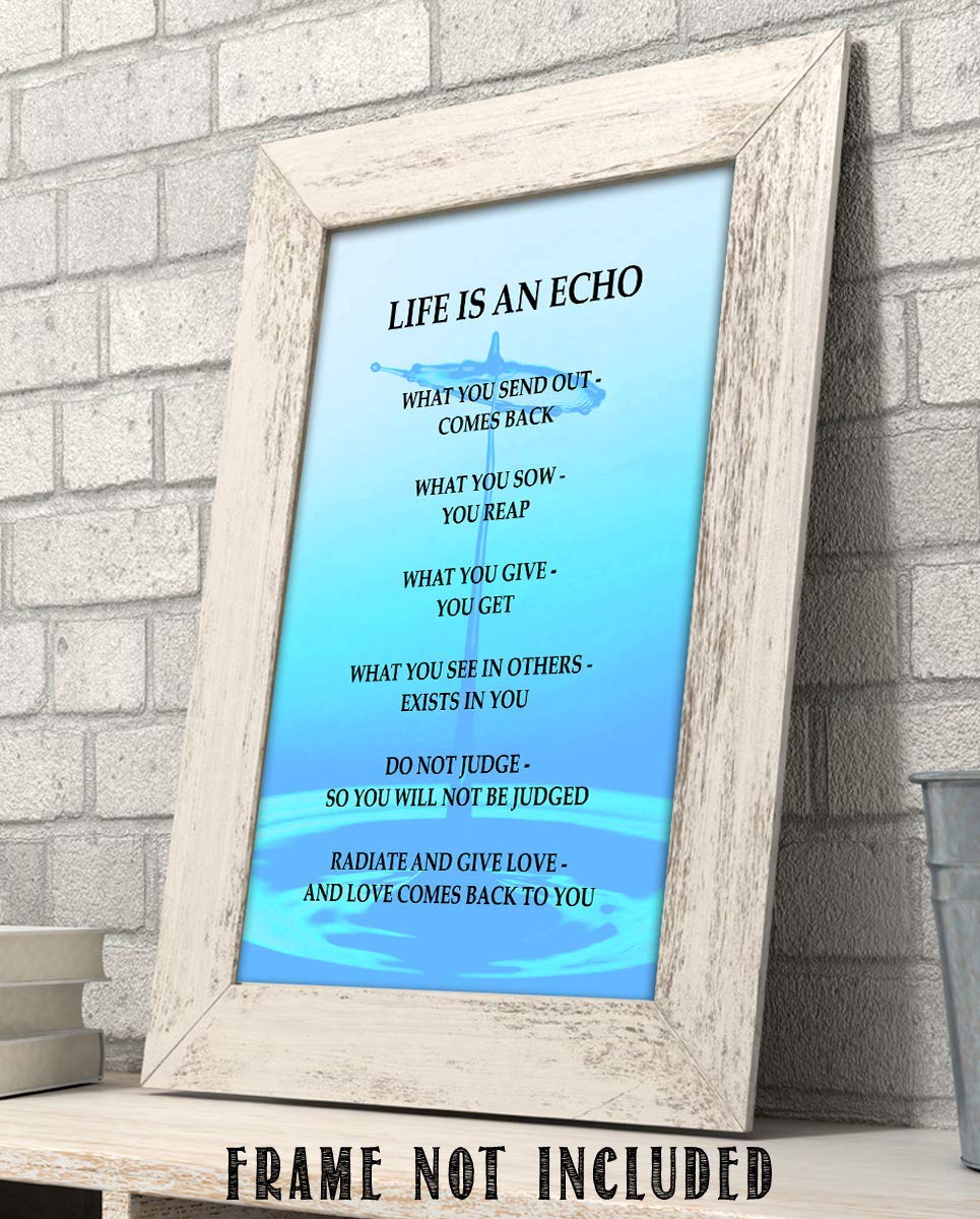 Life Is An Echo - Quotes Wall Art Collection, Inspirational Quotes Wall ...