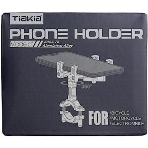 Tiakia Bike Phone Mount - Universal Motorcycle Mount Anti Shake & Anti-Theft, Face & Touch ID ...