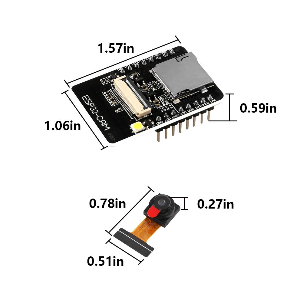 Esp32 Camera Wifibluetooth Module 4m Psram Esp32 5v Low Power Dual Core 32 Bit Cpuwith Ov2640