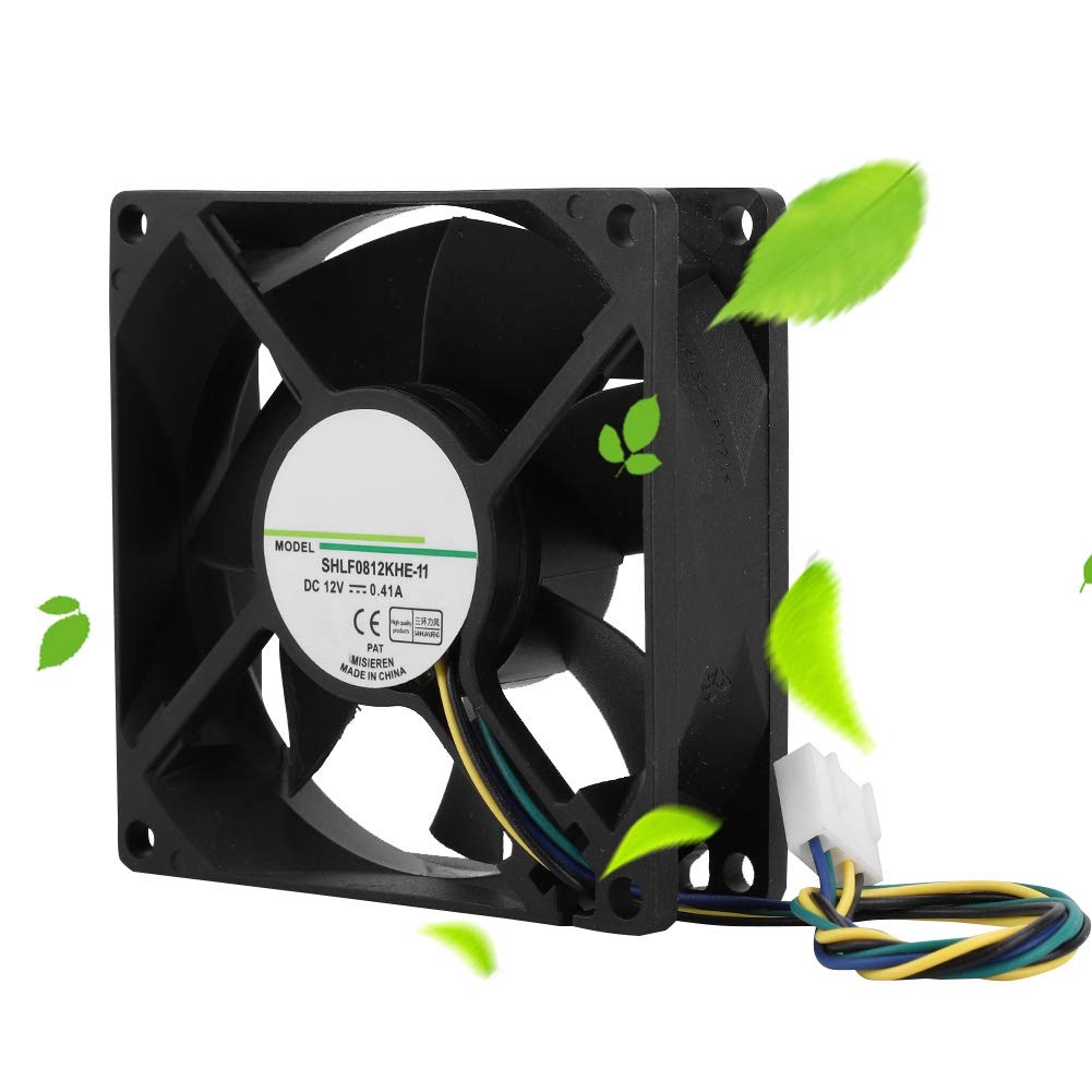Computer CPU Cooling Fans, 12V Computer Fans,80 mm 4 Pin Dual Ball ...
