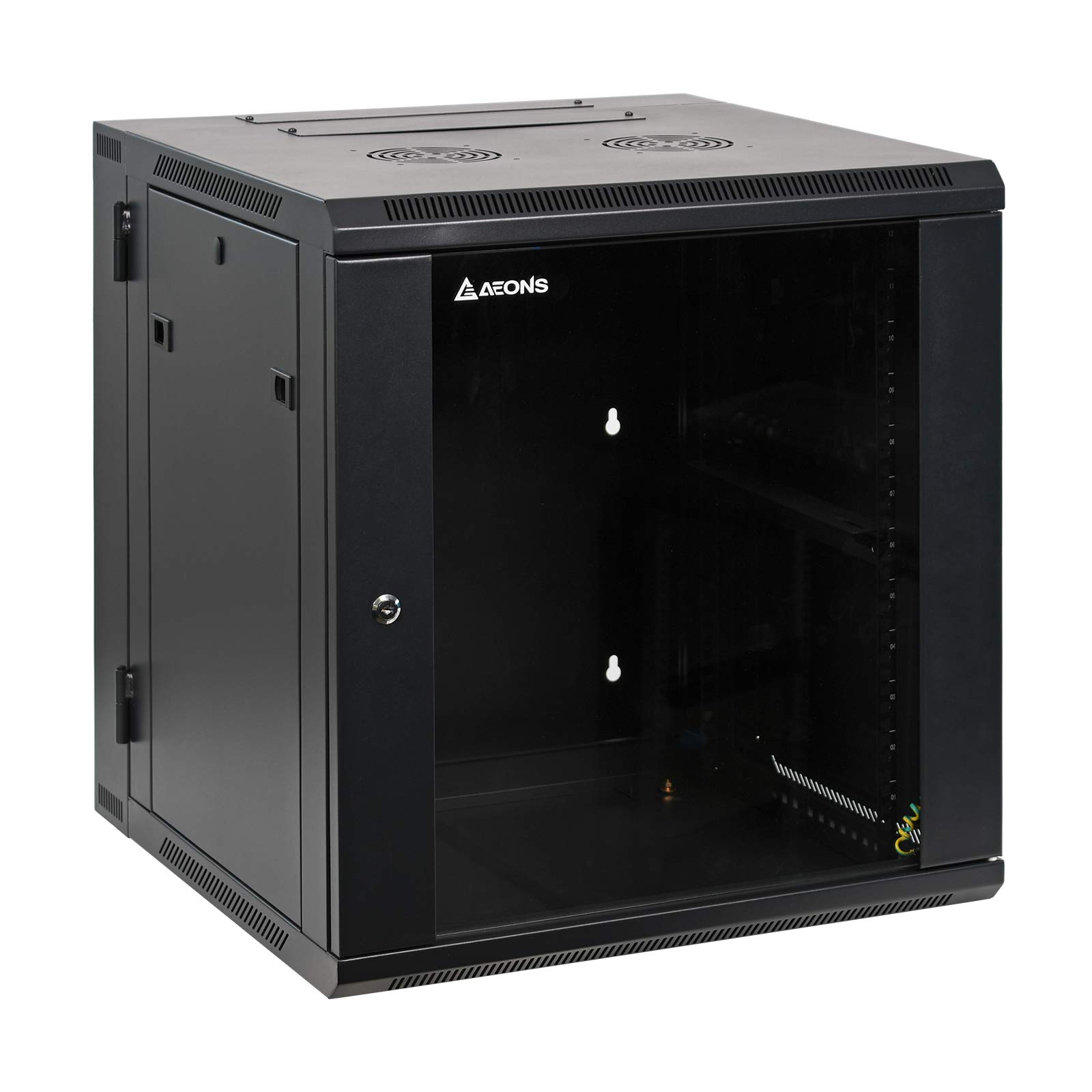 AEONS Depot 12U Professional Wall Mount Server Cabinet Enclosure Double ...