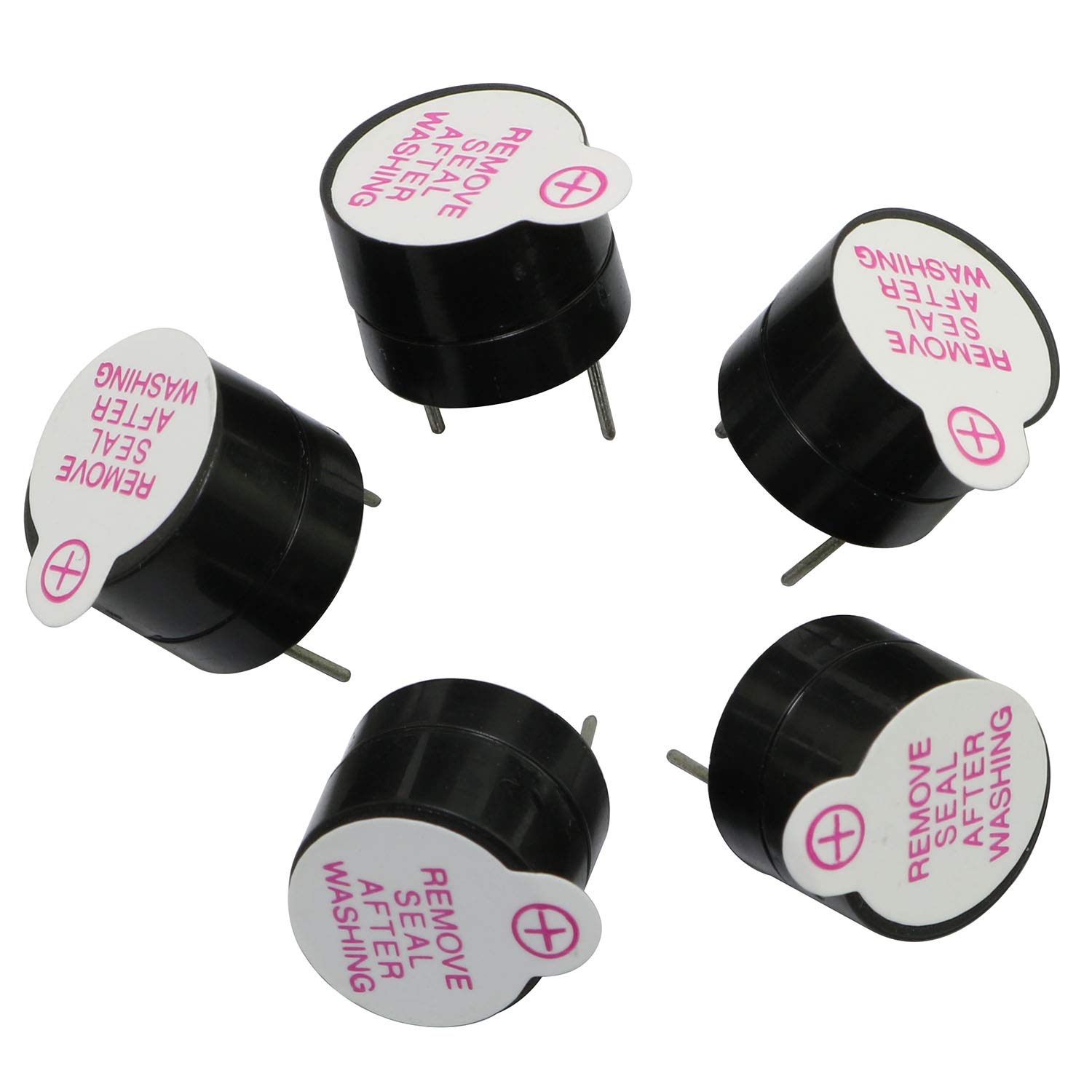 RuiLing 5-Pack 12x9.5mm DC 3V Active Buzzer for Arduino Raspberry Pi ...