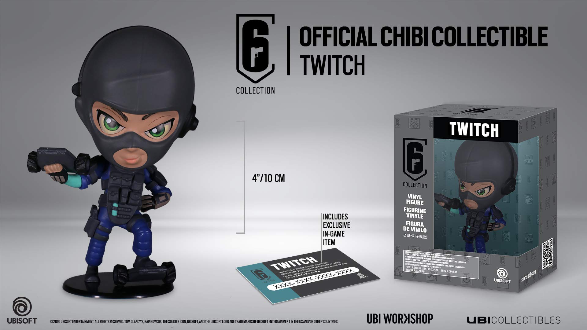 Ubisoft Rainbow Six Siege Collection Chibi 4 Figurine Figure and Game ...