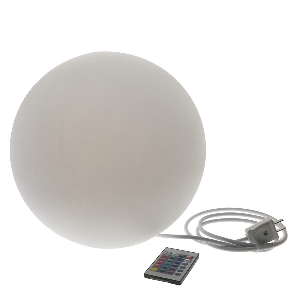 Modern Home Deluxe LED Glowing Sphere w/Infrared Remote Control ...