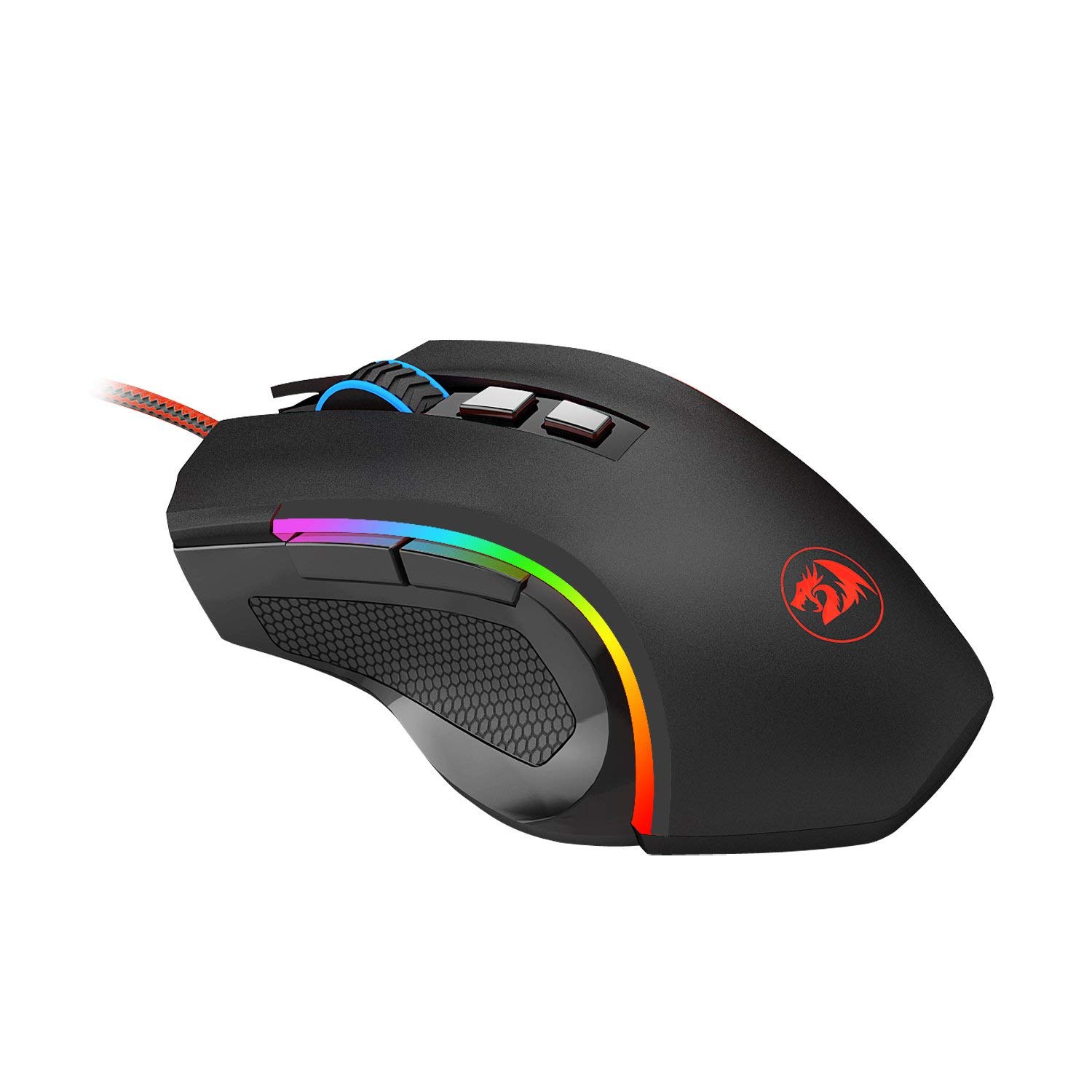 Redragon M602 Wired Gaming Mouse, RGB Spectrum Backlit Ergonomic Mouse ...