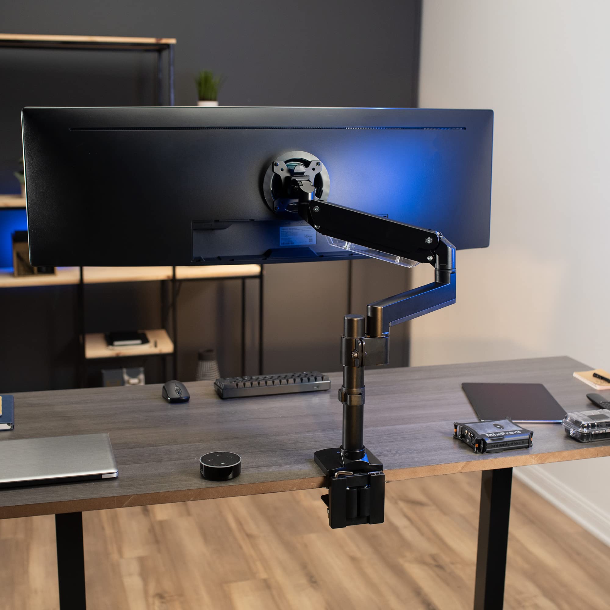 VIVO Premium Aluminum Tall Extended Monitor Arm for Ultrawide Monitors ...
