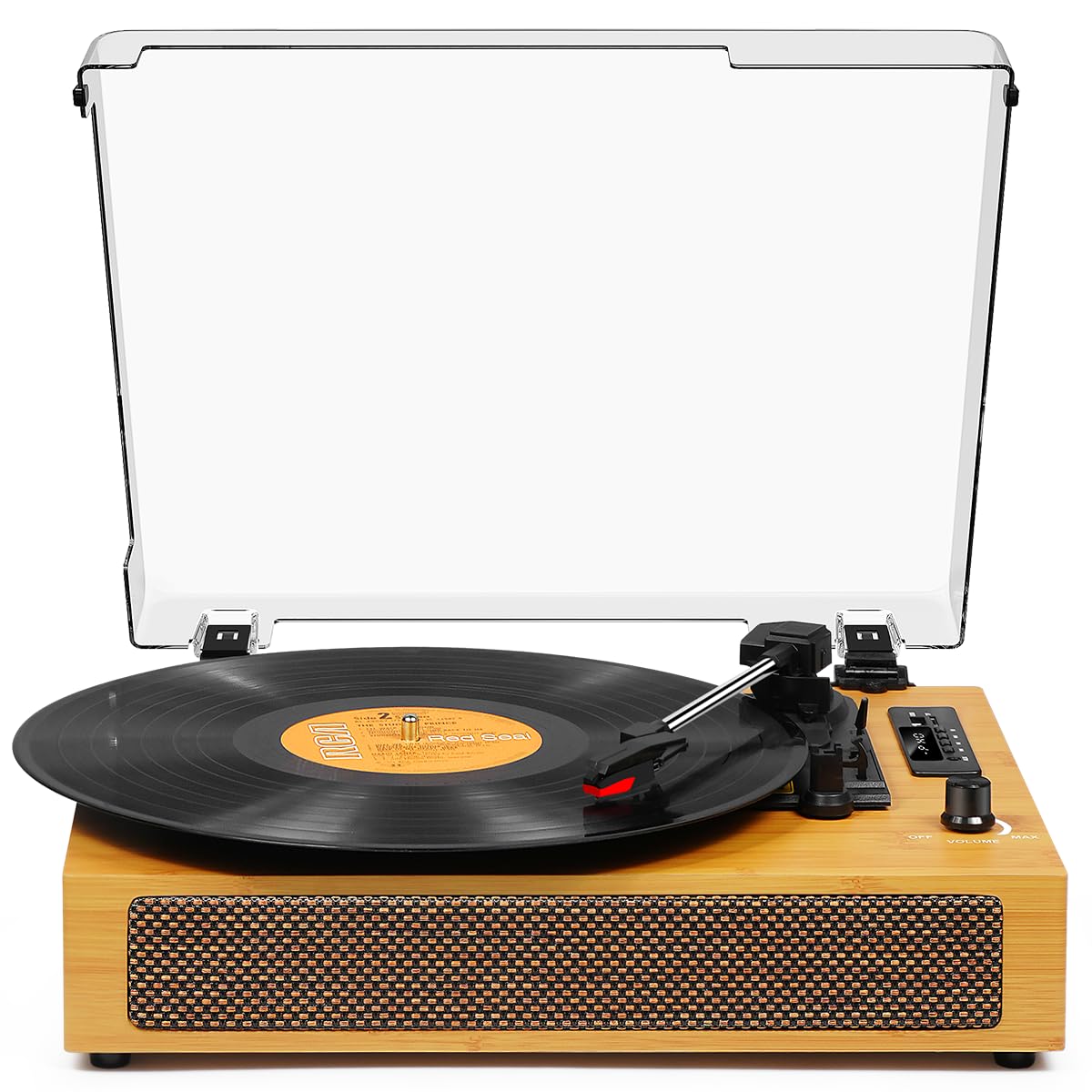 Vinyl Record Player Vintage Bluetooth Turntable for Vinyl with Built-in ...