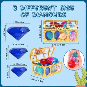 YUJUN Diving Gem Pool Toys 10 Colorful Big Diamond Gem with Treasure ...