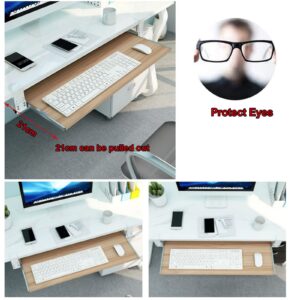 V3VOGUE 5 Colors Wooden Keyboard Tray Under Desk Slide-Out Keyboard ...
