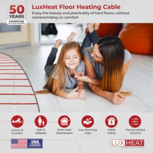 LuxHeat Floor Heating Cable Set 200 Sqft - 240v Electric Radiant Floor ...