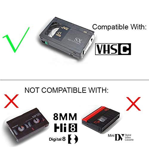 Motorized VHS-C to VHS Cassette Adapter for SVHS Camcorders JVC RCA ...