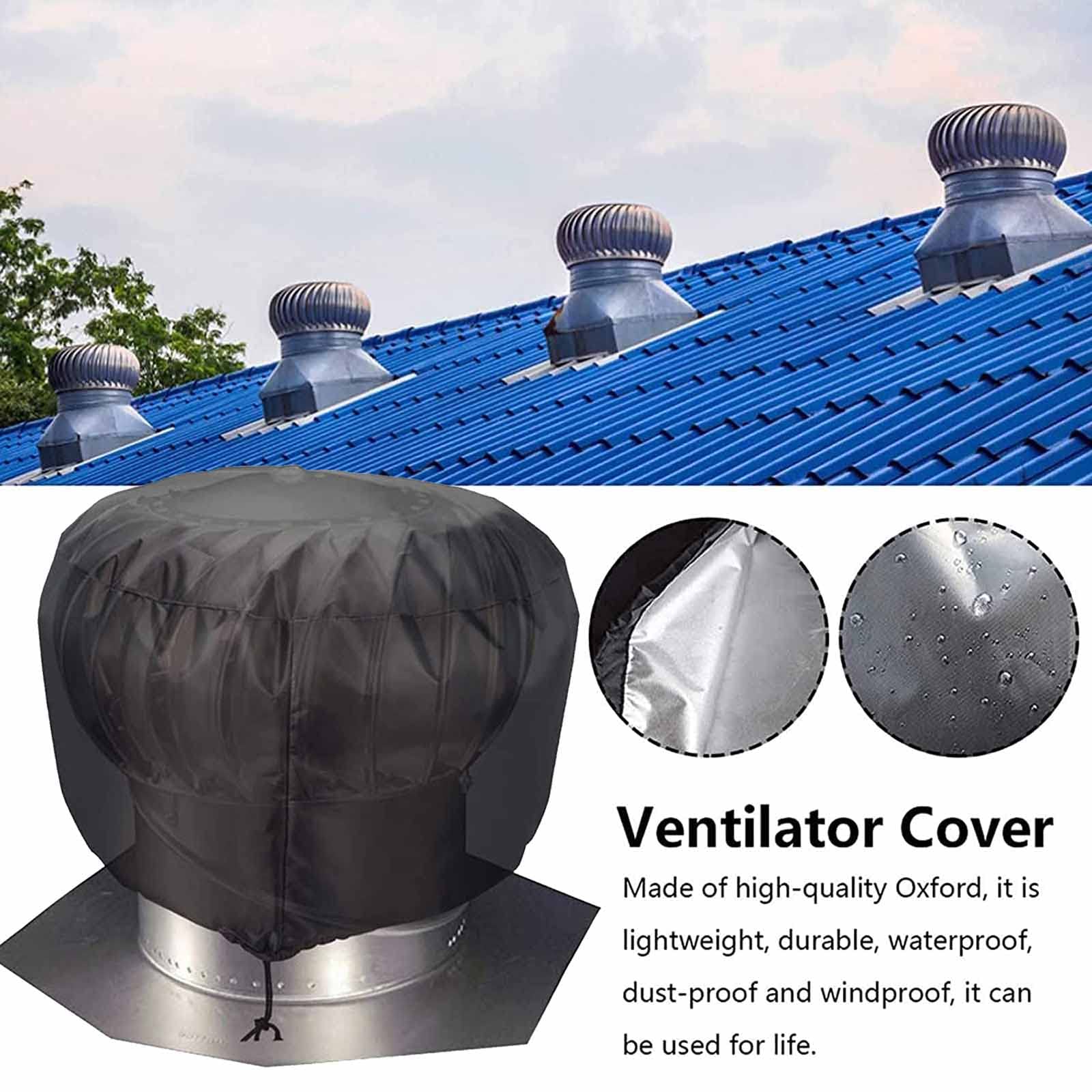 Turbine Vent Cover, Heavy Duty Turbine Ventilator Protector Shield ...