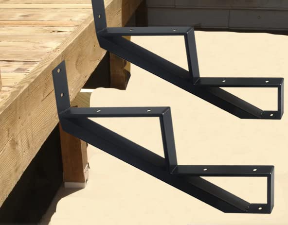 Steel Stair Step Riser - Stair Frame - 2 Step for Deck Height 19.2 ...