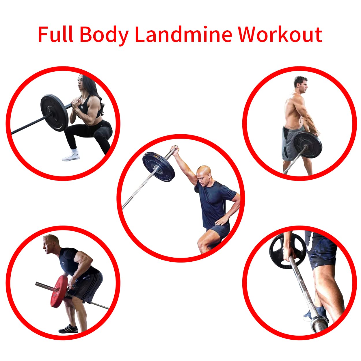 Landmine Attachment for Barbell by SEWD – Portable 2” Olympic Barbell ...