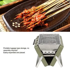 Folding Barbecue Grill Portable,Charcoal Grills Portable Charcoal Grill, Non Stick Easy ...
