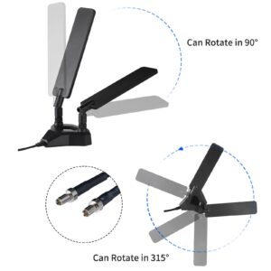 9dBi Magnetic Base Dual TS9 Antenna for Netgear Nighthawk M1 MR1100 ...