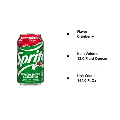 Sprite Cranberry Lemon-Lime Soda - 12 fl oz cans - 12pk — 🛍️ The Retail ...