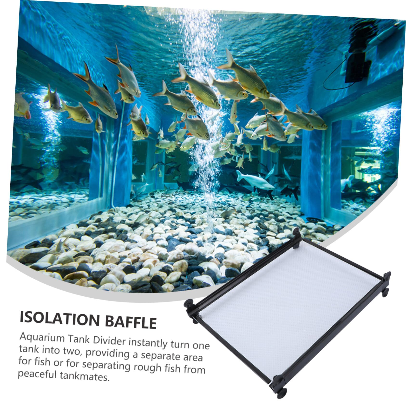 balacoo 2pcs aquarium divider panels frag rack fish tank divider 75 ...
