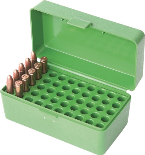 MTM 50 Round Flip-Top Rifle Ammo Box 22 Hornet, .30 Carbine, .218 BEE (Green) — 🛍️ The Retail Market