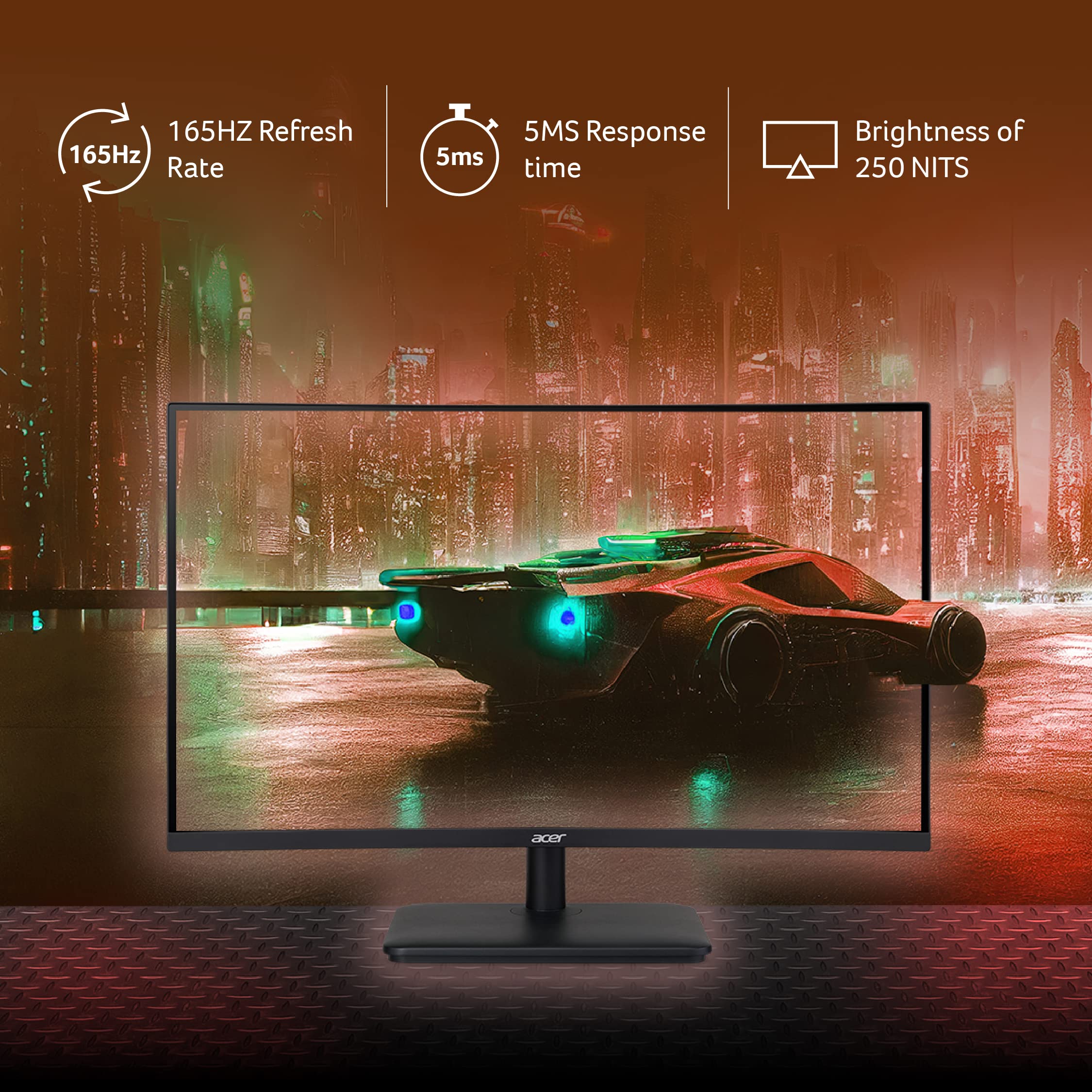 Acer ED270R 27 Inch Full HD Curved Gaming Monitor with 165Hz Refresh ...