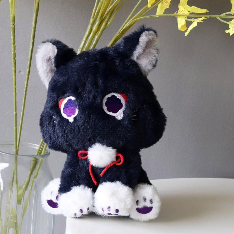 eamve 9inch Genshin Impact Cat Plush Toy,Scaramouche Wanderer Cat Plush ...