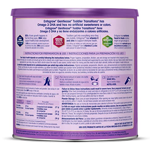 Enfagrow Gentlease Toddler Transitions Gentle Baby Formula Milk Powder ...