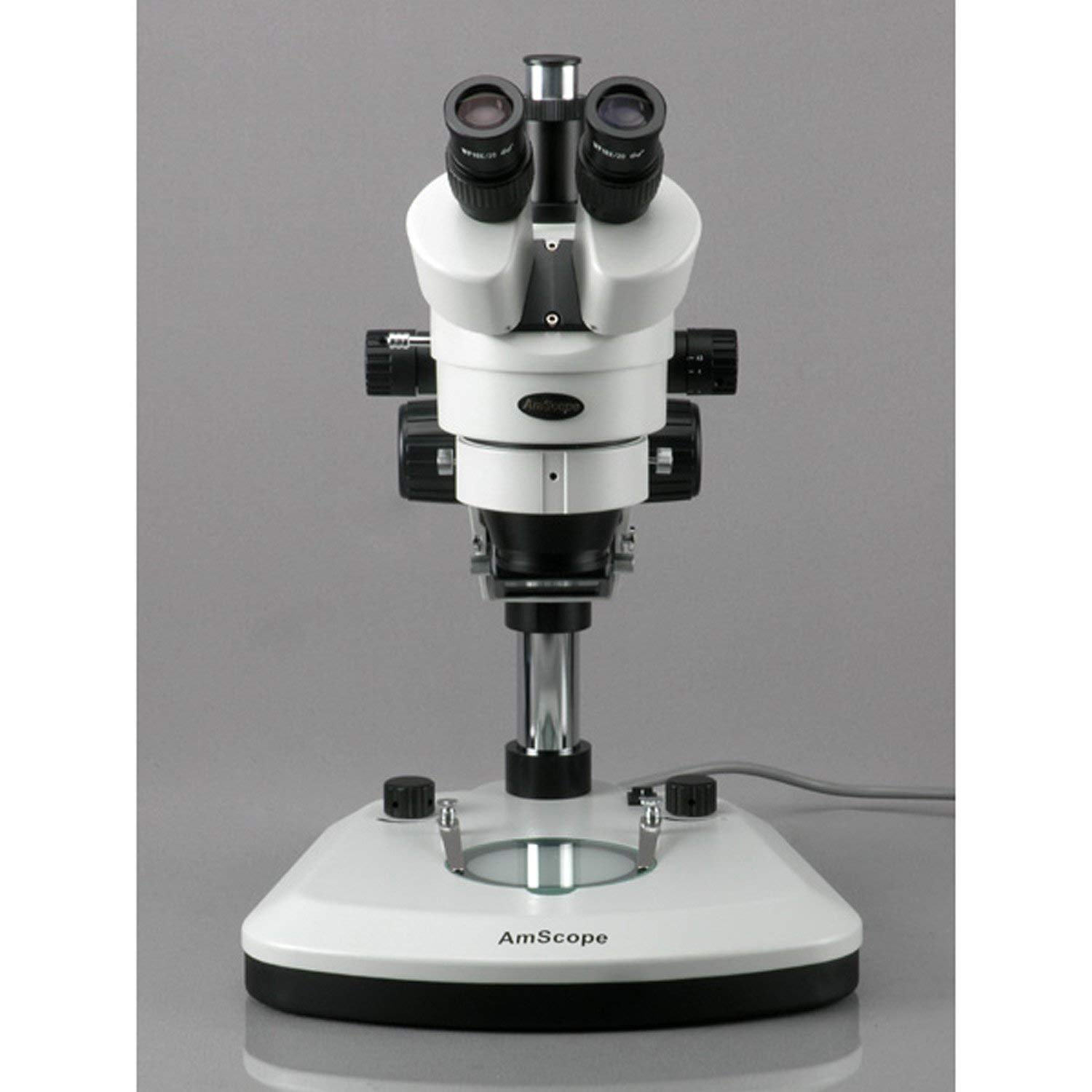 AmScope SM-1TZ-PL Professional Trinocular Stereo Zoom Microscope, WH10x ...